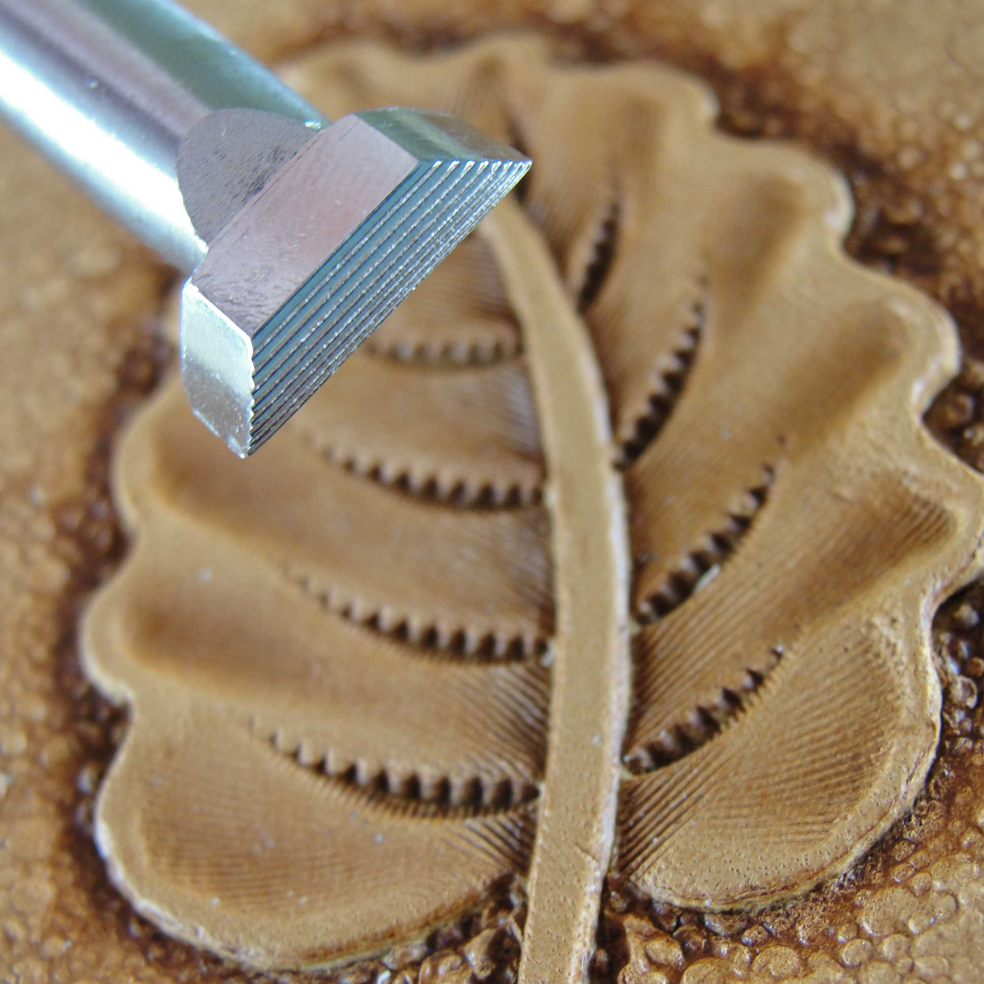 Fine Leaf Liner Stamping Tool - Stainless Steel | Pro Leather Carvers