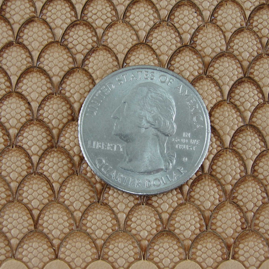 Small Dragon Scale Geometric Stamp - Stainless | Pro Leather Carvers