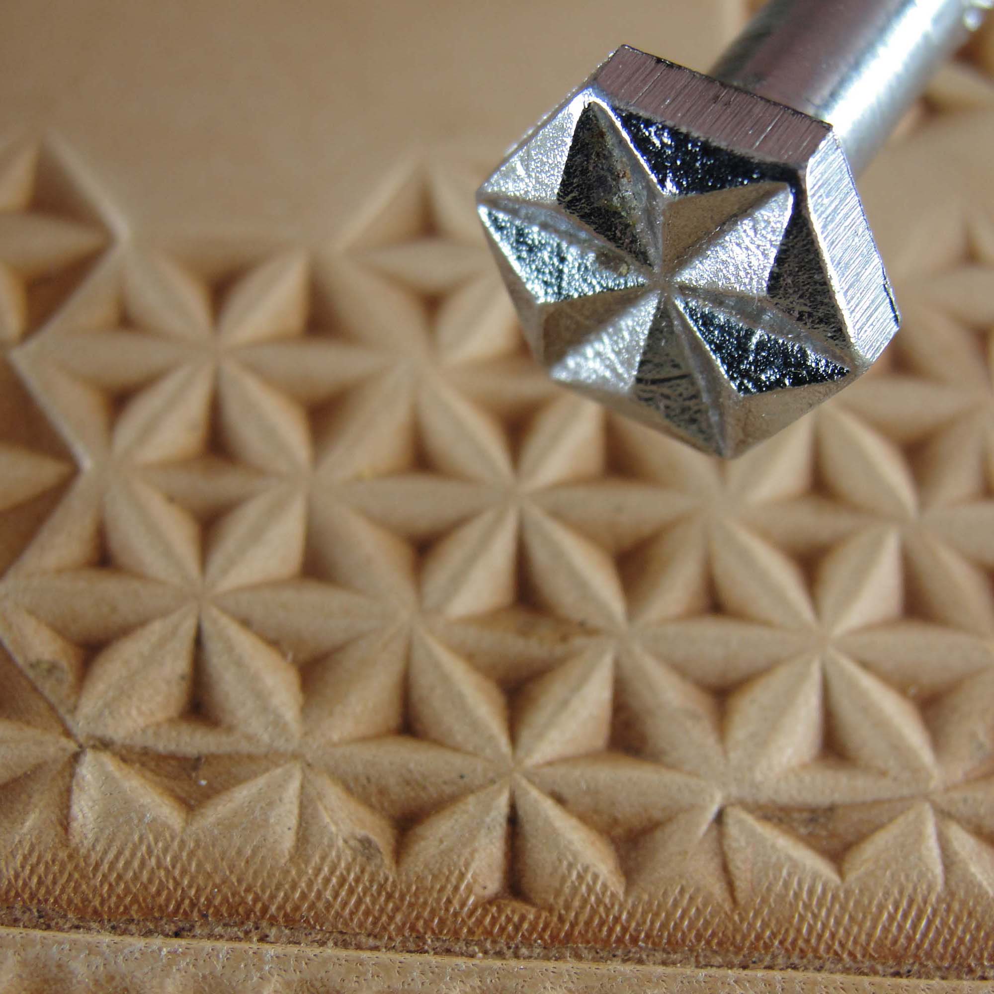 Vintage Craftool Co. #522 Star Geometric Stamp | Pro Leather Carvers