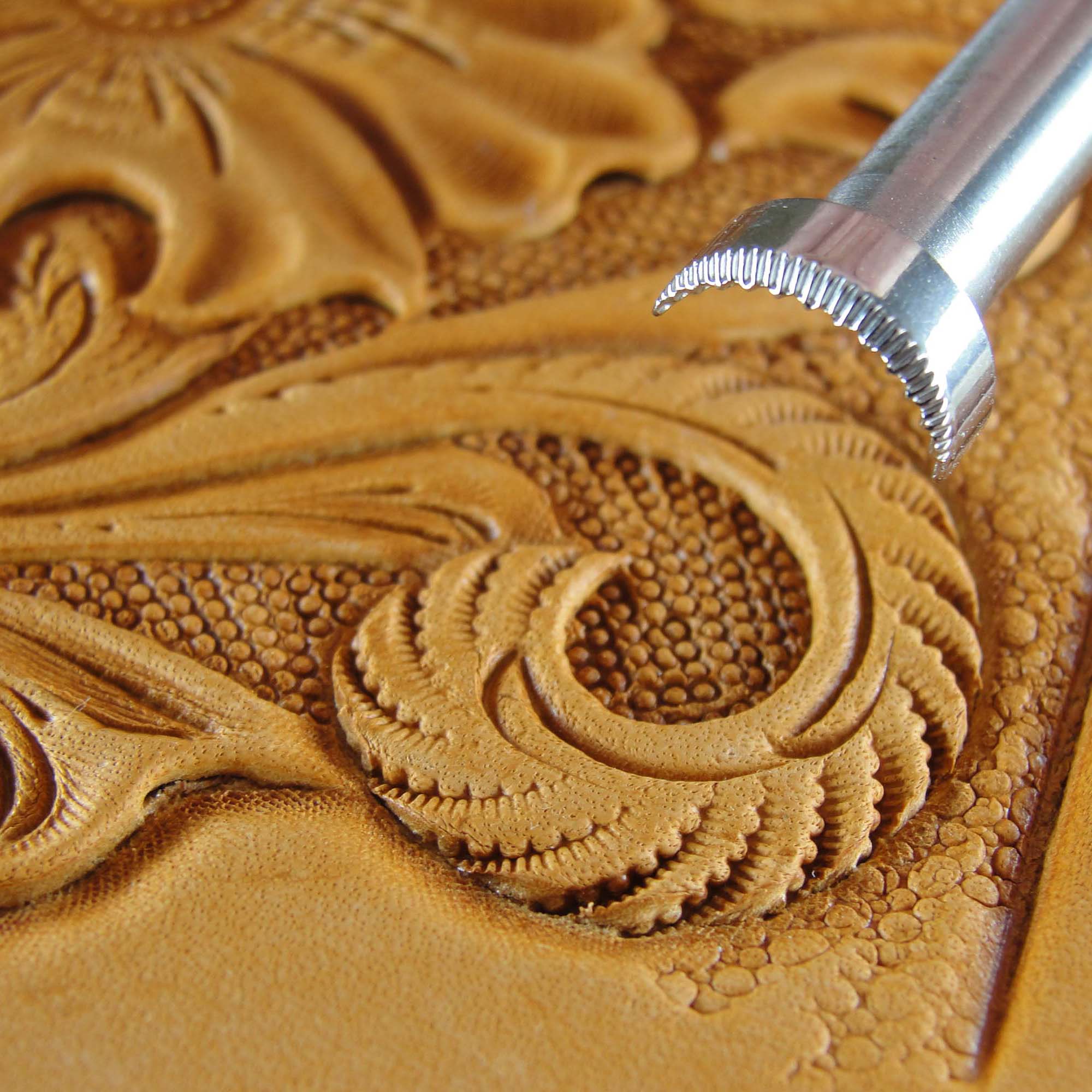 Scalloped Veiner Stamping Tool - Stainless Steel | Pro Leather Carvers