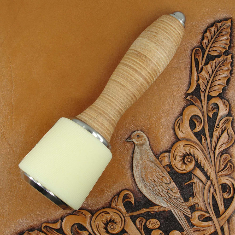 Leather Tooling Maul, Tapered Nylon Head | Pro Leather Carvers