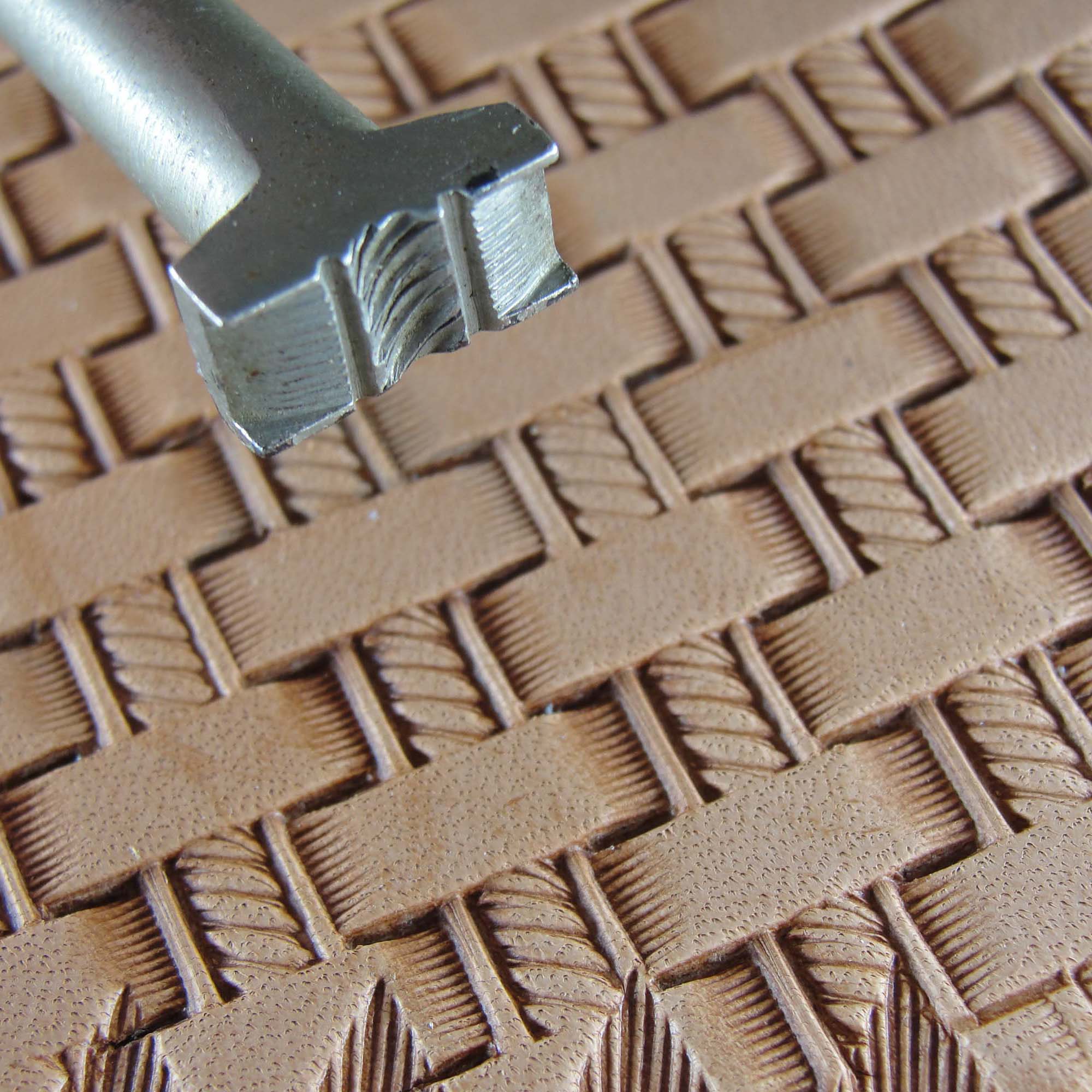 Vintage Leather Tool - Rope Basket Weave Stamp | Pro Leather Carvers