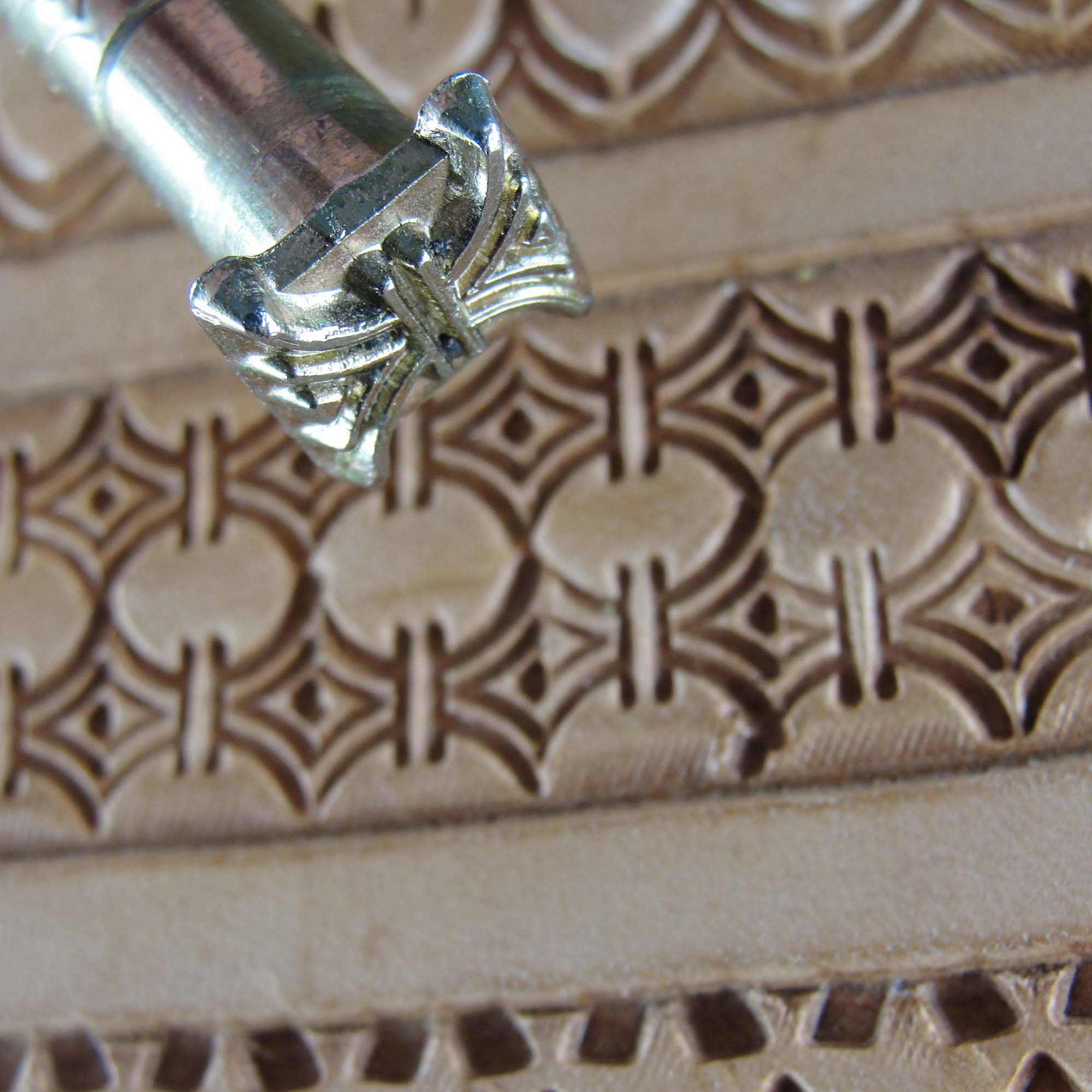 Vintage Midas #256 Geometric Border Stamp | Pro Leather Carvers