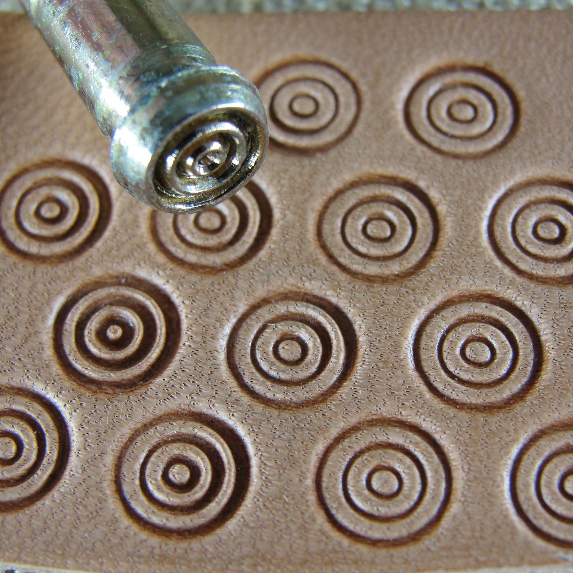 Vintage Midas #157 Ringed Seeder Bullseye Stamp | Pro Leather Carvers