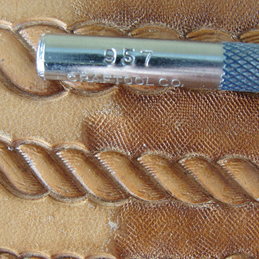 Vintage Craftool Co #957 Rope Border Stamp | Pro Leather Carvers