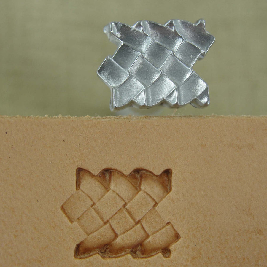 Basket Weave Border Stainless Steel Leather Stamp - Pro Leather Carvers