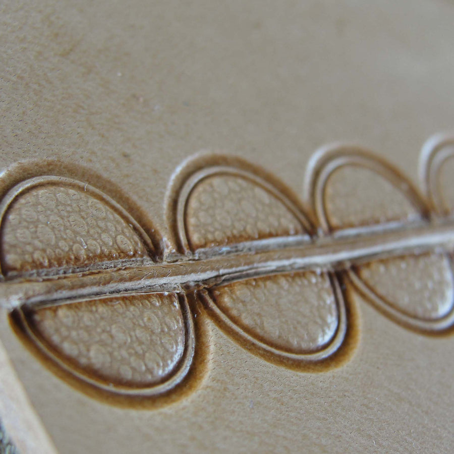 Pebble Crescent Border Stainless Leather Stamp - Pro Leather Carvers