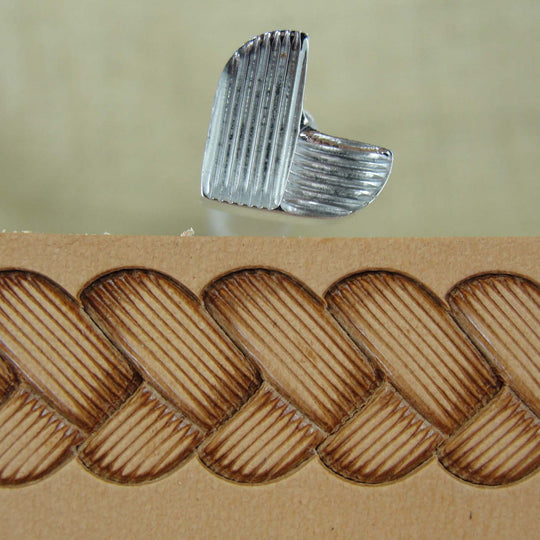Lined Braid Border Stamp - Stainless Steel | Pro Leather Carvers