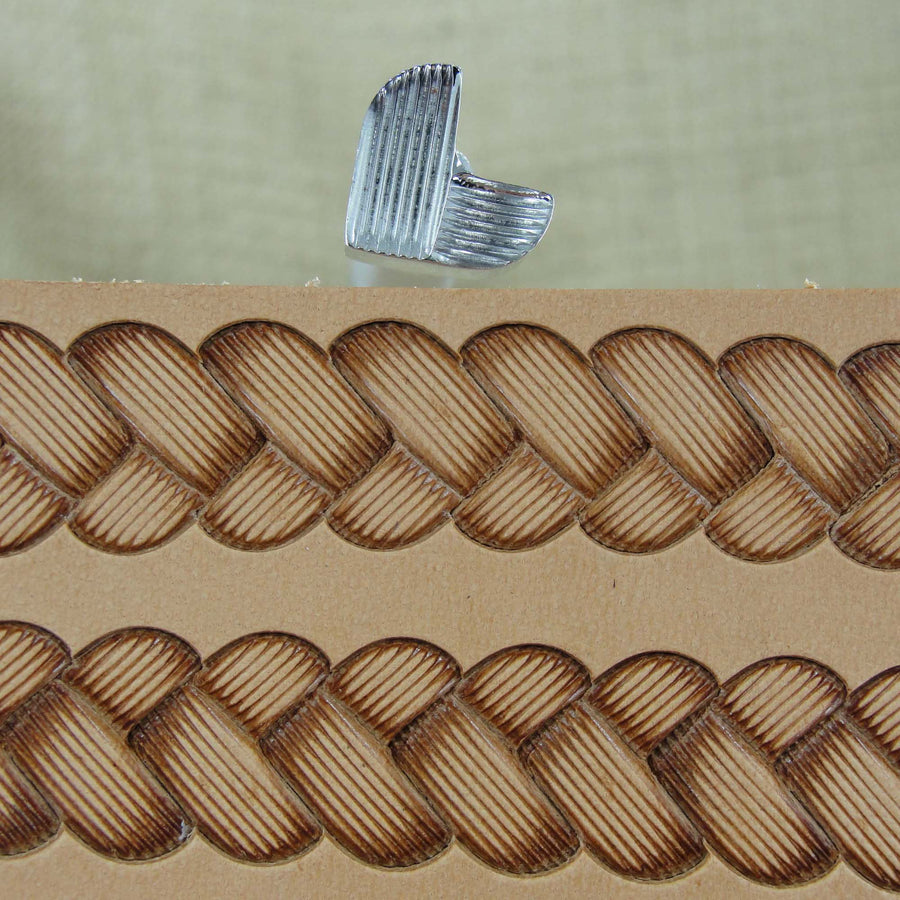 Lined Braid Border Stamp - Stainless Steel | Pro Leather Carvers