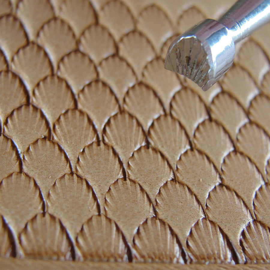 Vintage Leather Tool - Mule's Foot / Scale Stamp | Pro Leather Carvers