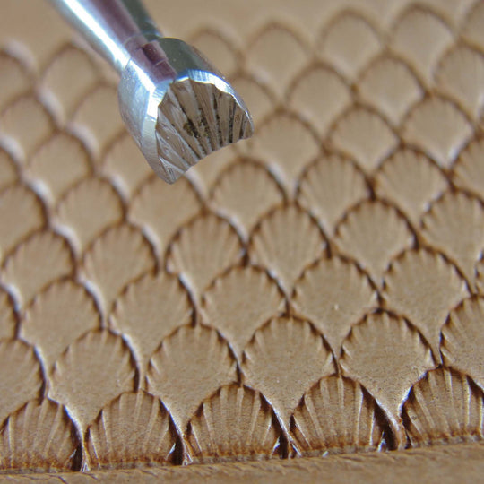 Vintage Leather Tool - Mule's Foot / Scale Stamp | Pro Leather Carvers