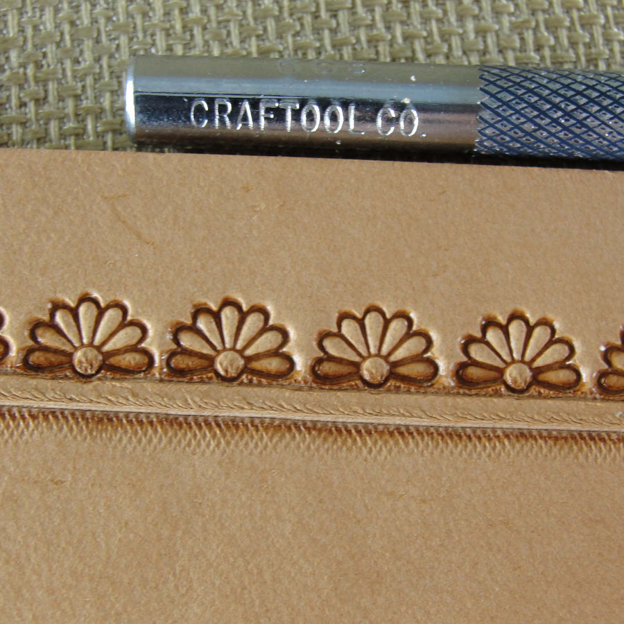 Vintage Craftool Co. #603 7-Petal Border Stamp | Pro Leather Carvers