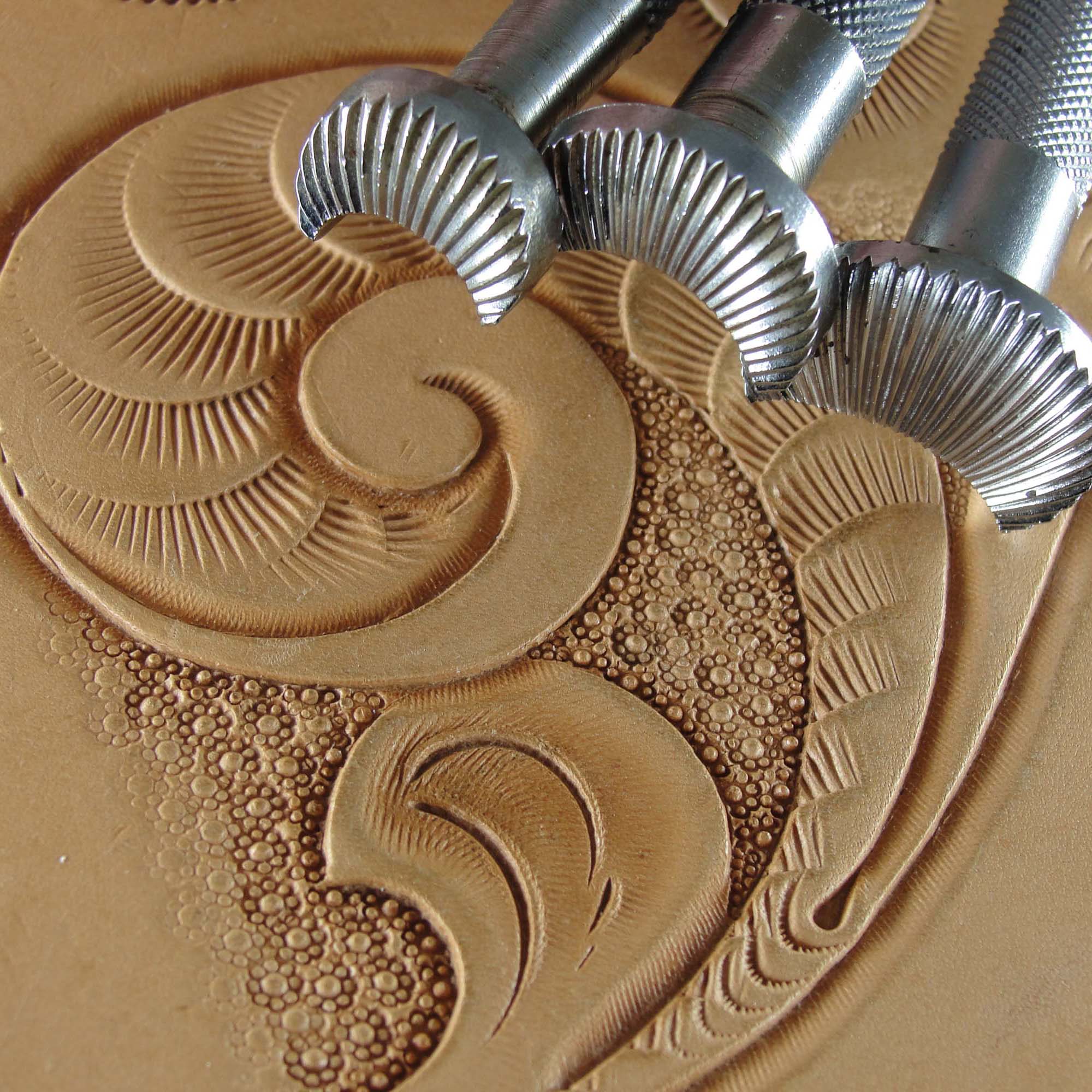 Vintage Craftool Co - Large Camouflage Stamp Set | Pro Leather Carvers