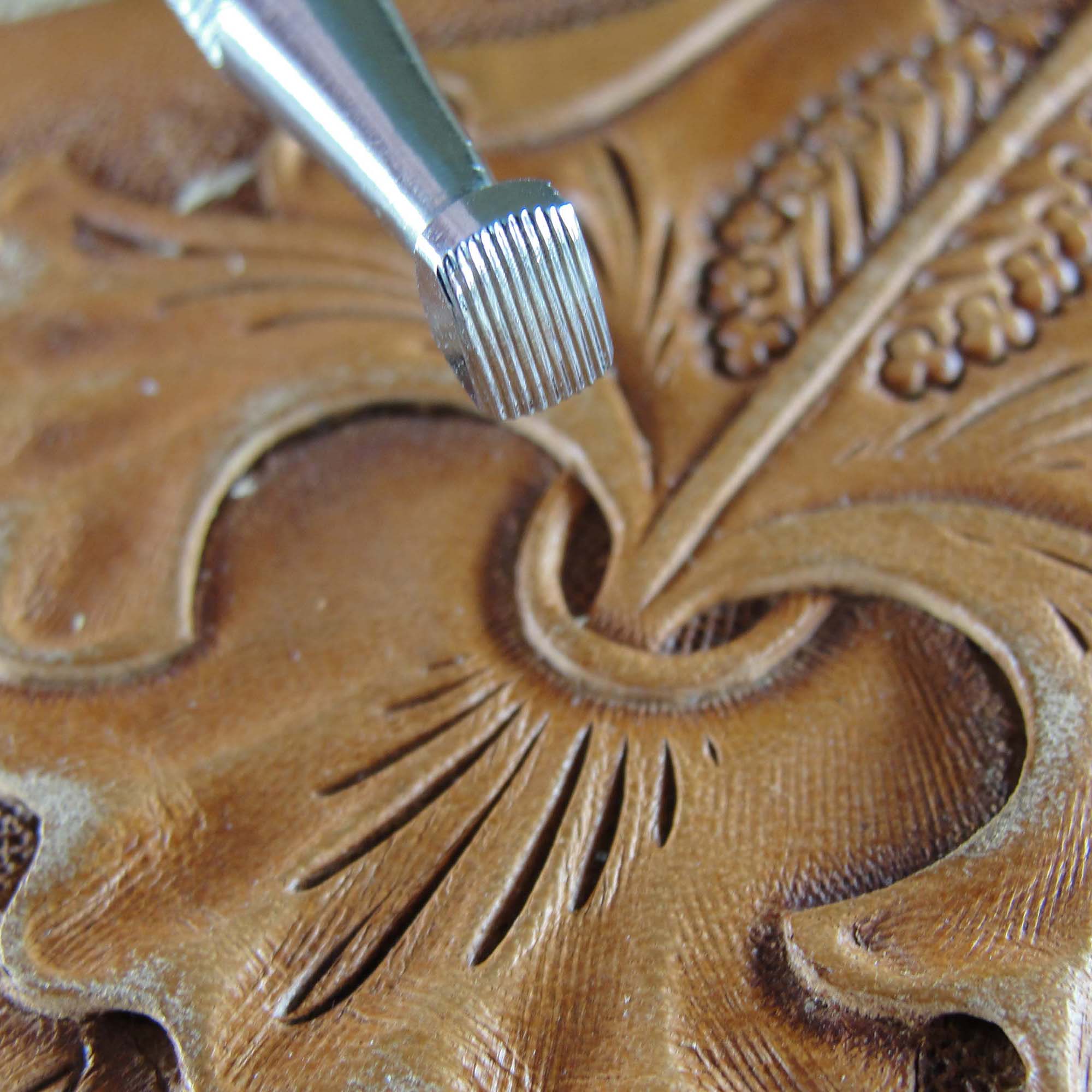 Vintage Cal-Carved #204 Lined Beveler Stamp | Pro Leather Carvers