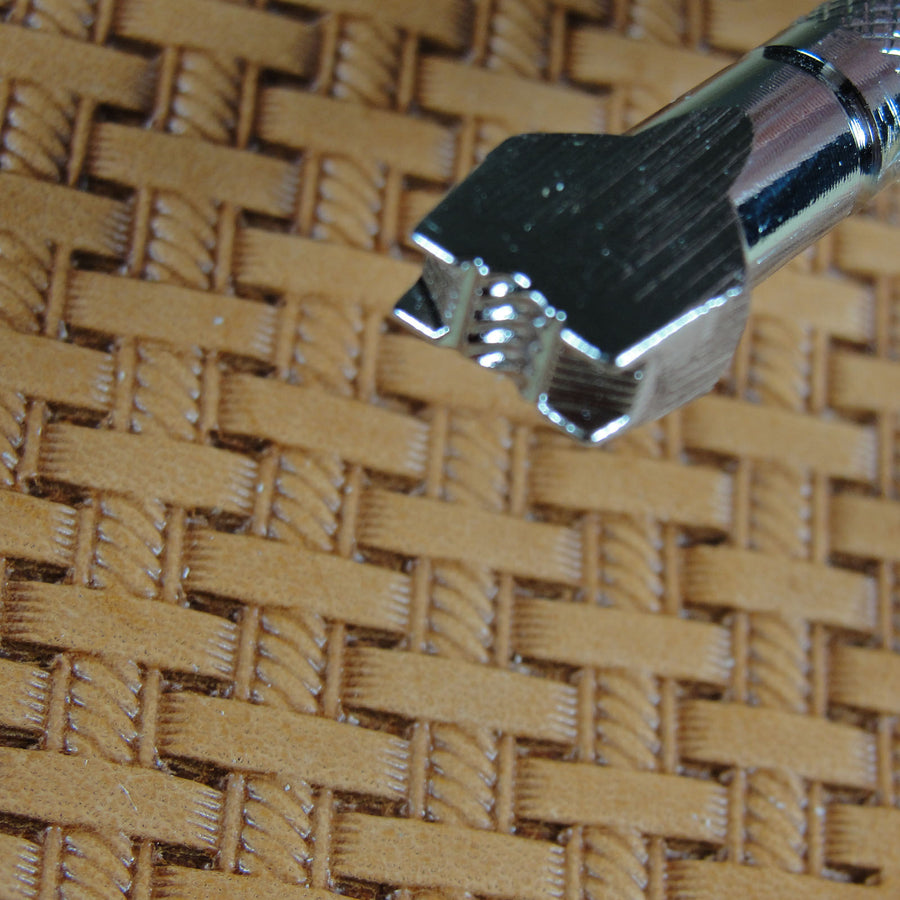 X500 Rope Basket Weave Leather Stamping Tool | Pro Leather Carvers