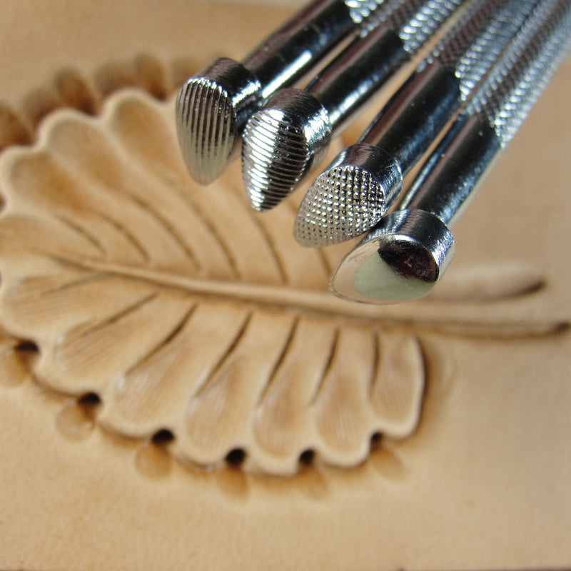Thin Pear Shader Stamp Set - Leathercraft Tools | Pro Leather Carvers