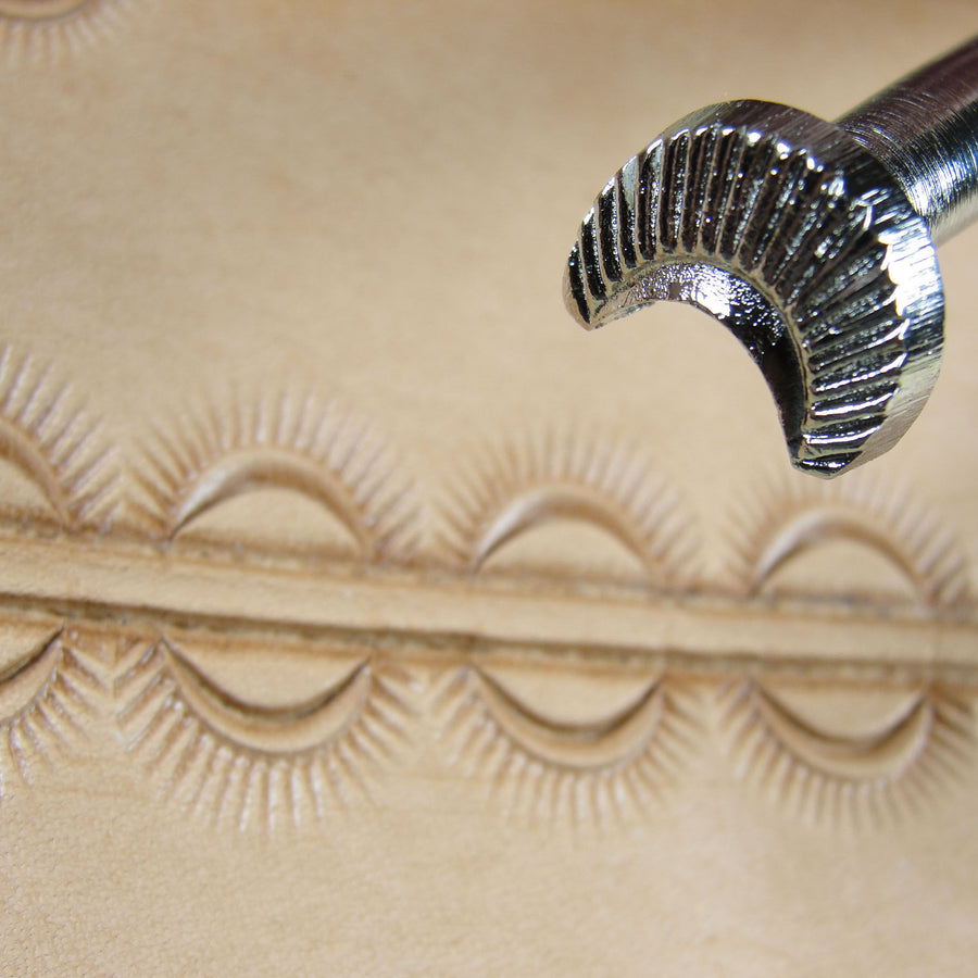 D438 Crescent Border Leather Stamping Tool | Pro Leather Carvers