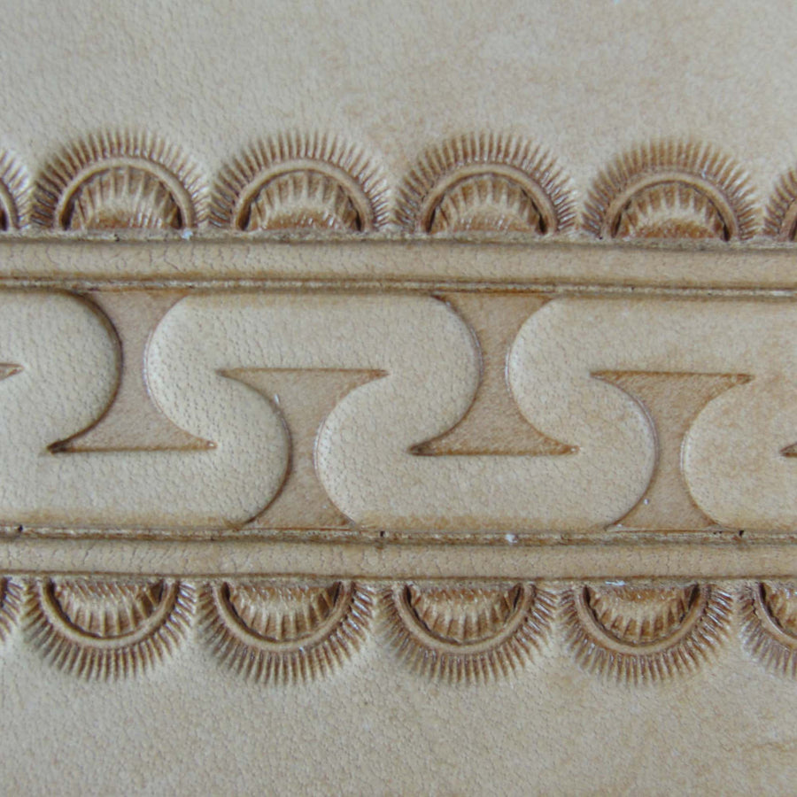 Hourglass Border Leather Stamp - Stainless Steel | Pro Leather Carvers