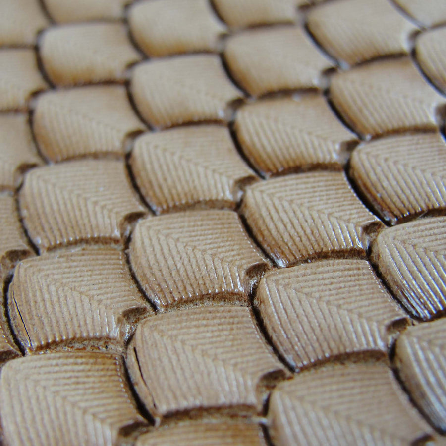 Lined Dragon Scale Leather Stamping Tool - Pro Leather Carvers