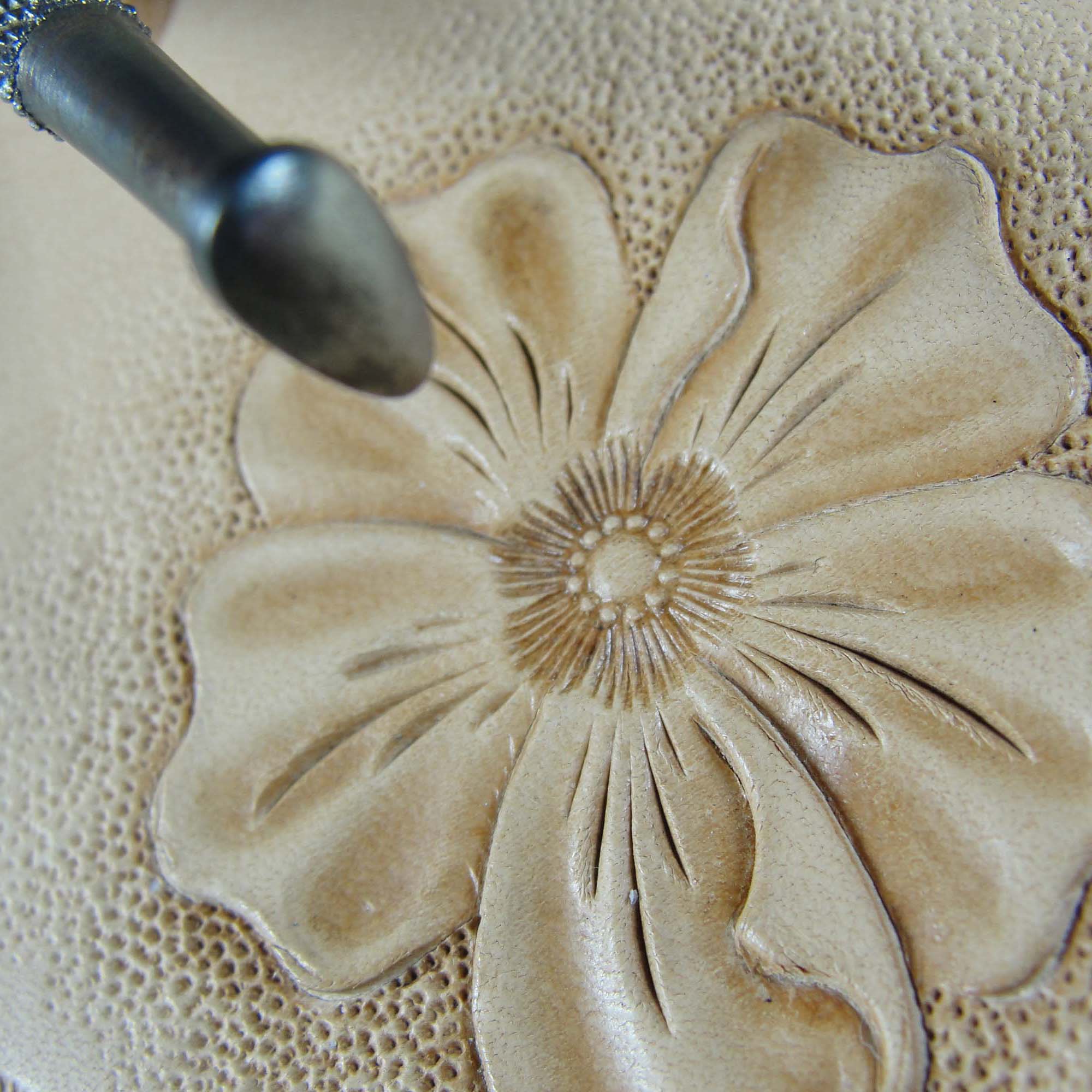 Vintage Leather Tool - Smooth Pear Shader Stamp | Pro Leather Carvers