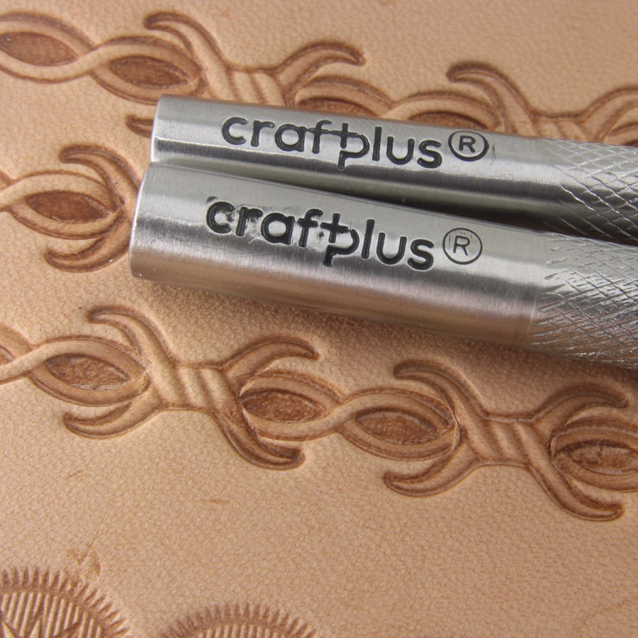 4-Prong Barbed Wire Stainless Steel Stamp Set - Pro Leather Carvers