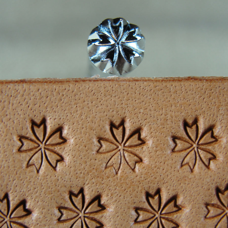 O14-2 Small Flower Leather Stamp - Craft Japan | Pro Leather Carvers