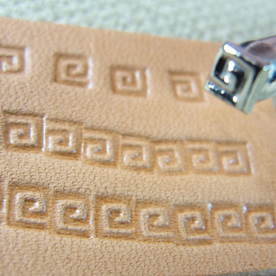 O30 Small Greek Key Border Leather Stamping Tool | Pro Leather Carvers