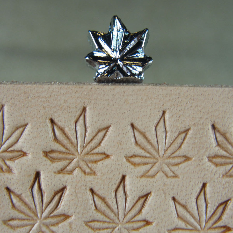 O67 Marijuana Leaf Leather Stamping Tool | Pro Leather Carvers