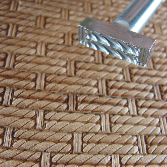Rope Weave Geometric Stamp - Stainless Steel | Pro Leather Carvers