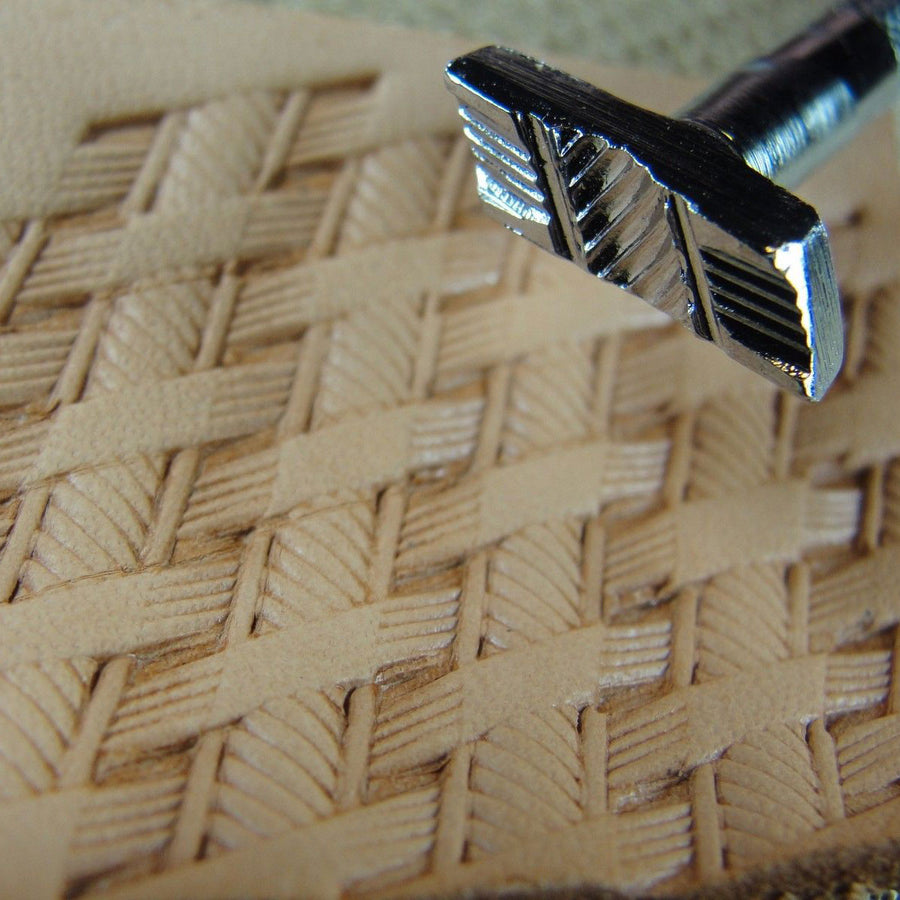 X505 Angled Rope Basket Weave Leather Tool | Pro Leather Carvers