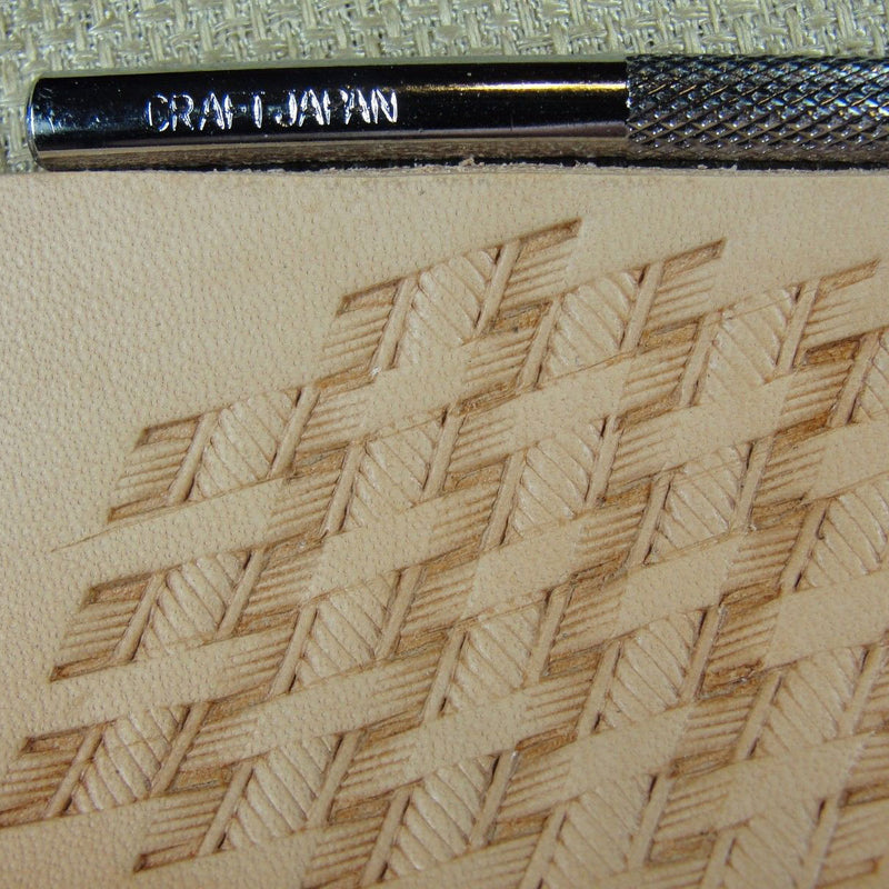 X505 Angled Rope Basket Weave Leather Tool | Pro Leather Carvers