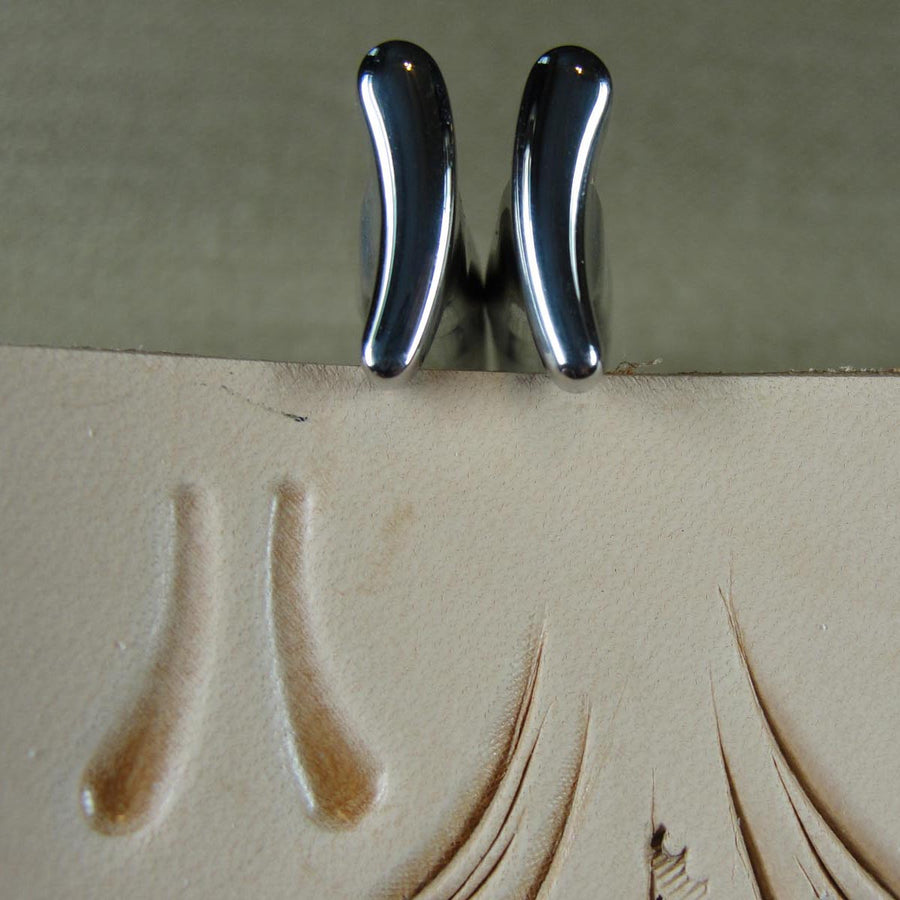 Curved Thumb Print Leather Stamps - Barry King | Pro Leather Carvers