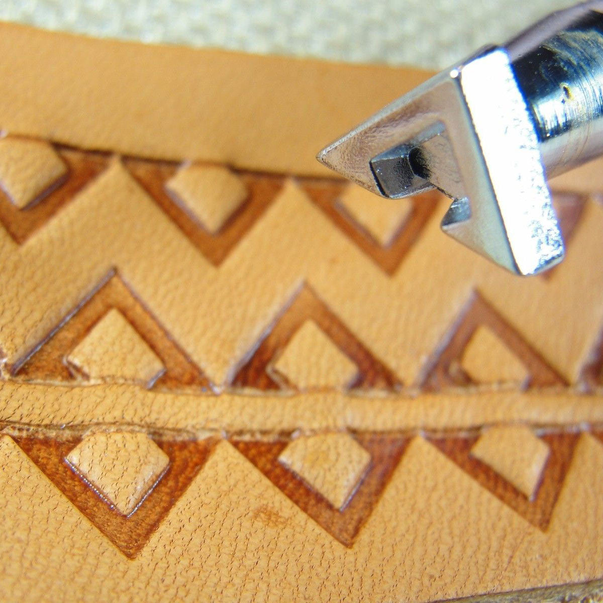 E292 Geometric Border Leather Stamp - Craft Japan | Pro Leather Carver ...