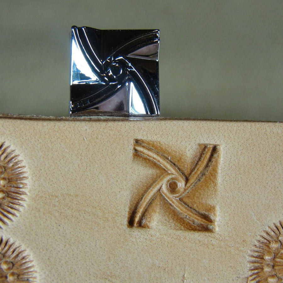 E685-S Small Crazy Legs Geometric Leather Stamp | Pro Leather Carvers