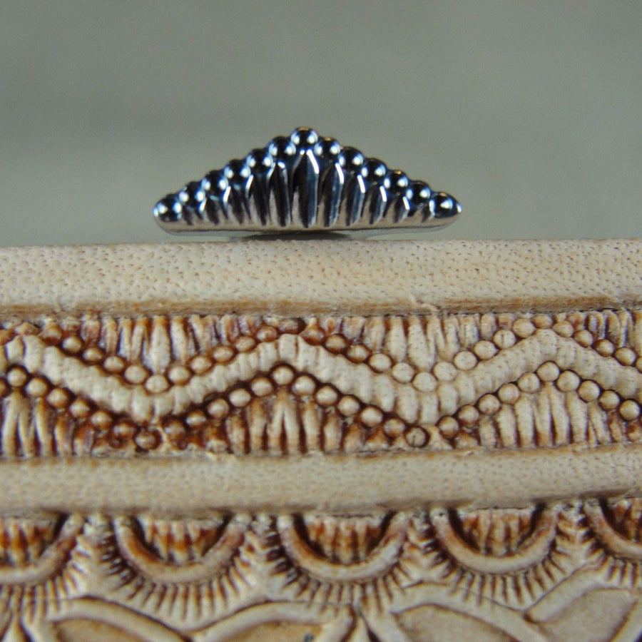 V Dot Border Leather Stamp - Barry King Tools | Pro Leather Carvers