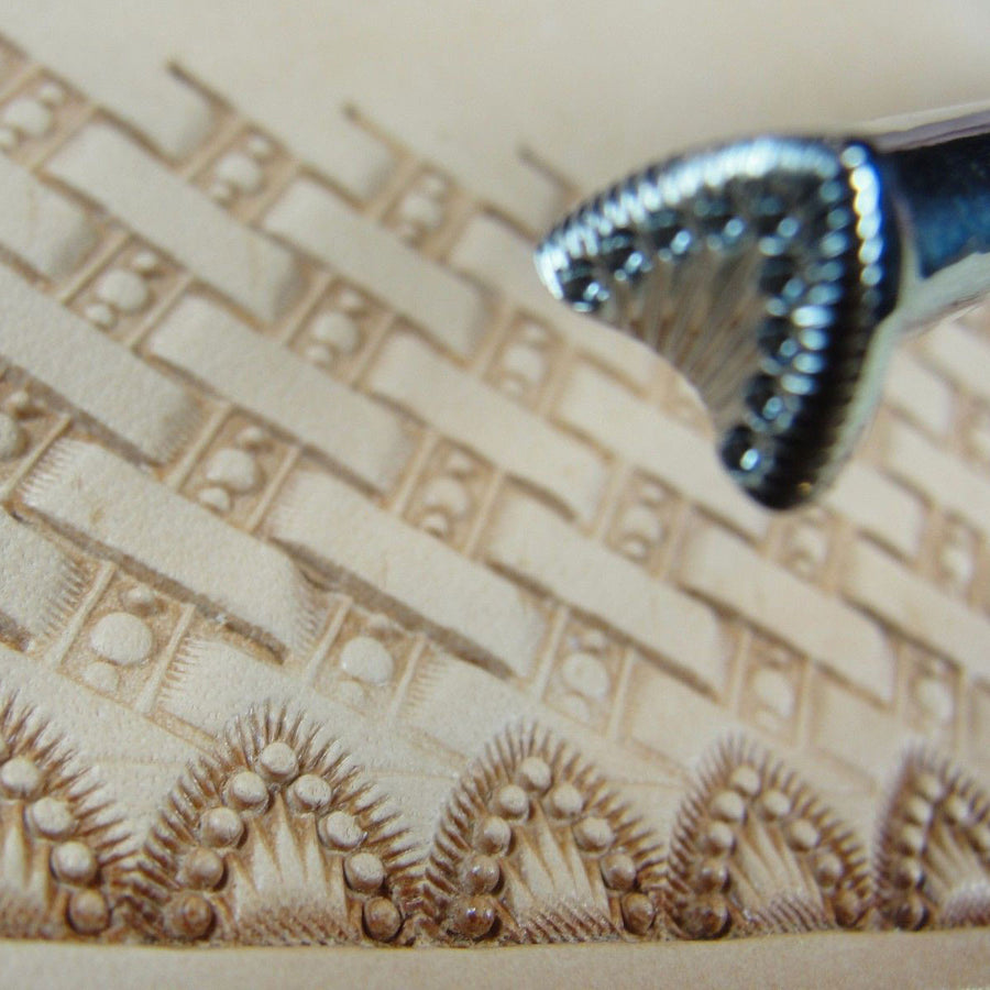 Wishbone Border Leather Stamp - Barry King Tools | Pro Leather Carvers